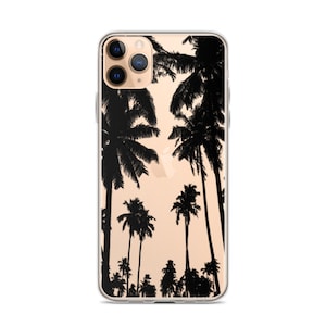 Palm Trees Silhouette iPhone Case - Etsy