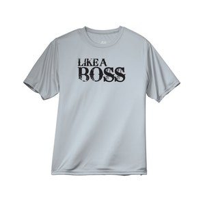 Like A Boss Workout Running Performance Men Mens Crew Shirt N3142 - Etsy