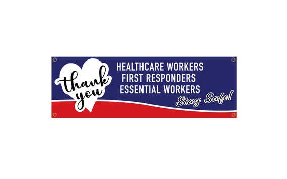 Thank You Stay Safe Health Care First Responders Essential | Etsy