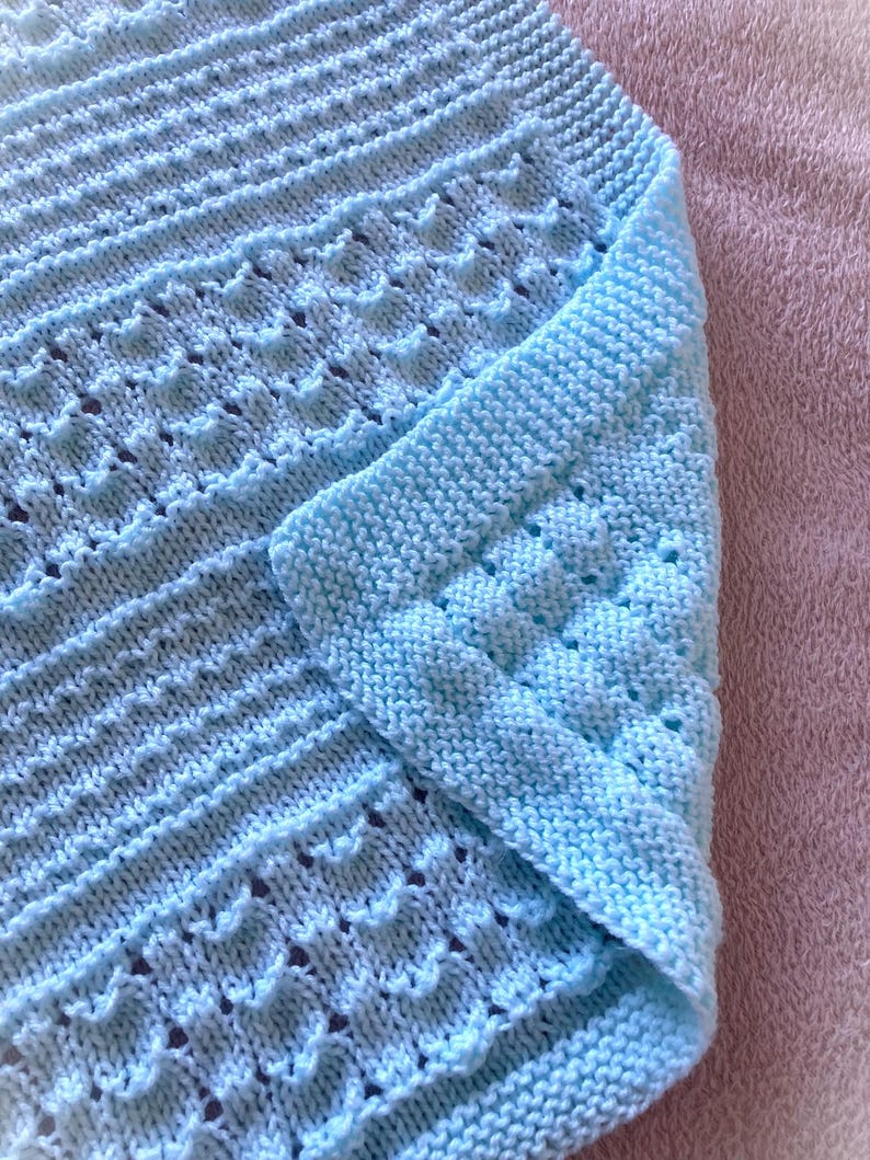 Knitting Pattern ~ Seren Baby Blanket ~ ENGLISH ~ PDF Download - Etsy