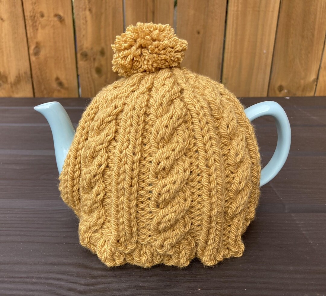 PDF Knitting Pattern Easy Cable Tea Cosy ENGLISH - Etsy UK