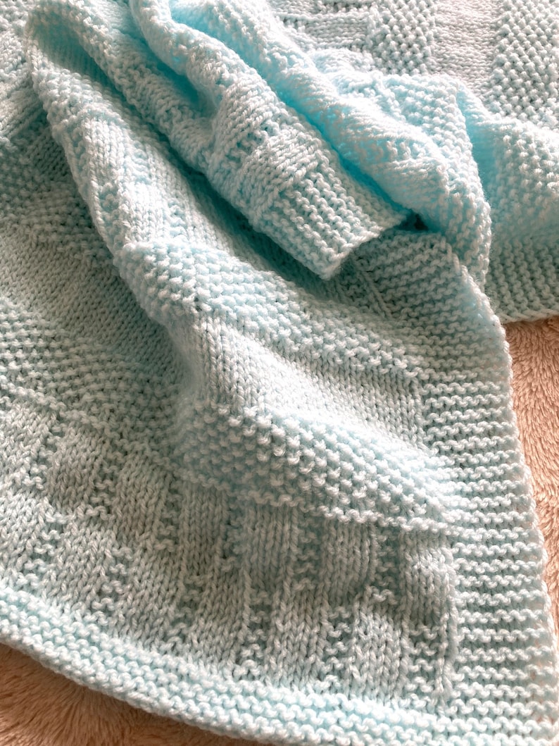 Knitting Pattern ~ Jemima Baby Blanket ~ ENGLISH ~ PDF Download - Etsy UK