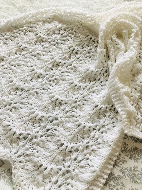 Lace Blanket Knitting Pattern