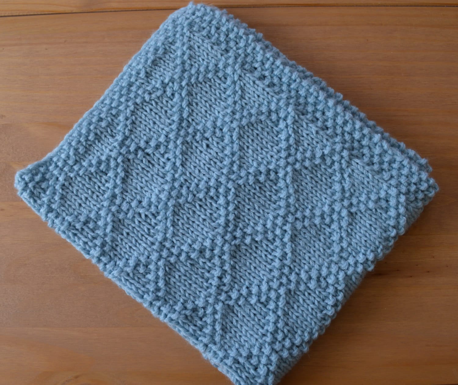 Knitting Pattern Diamonds Baby Blanket in Aran Yarn. - Etsy UK
