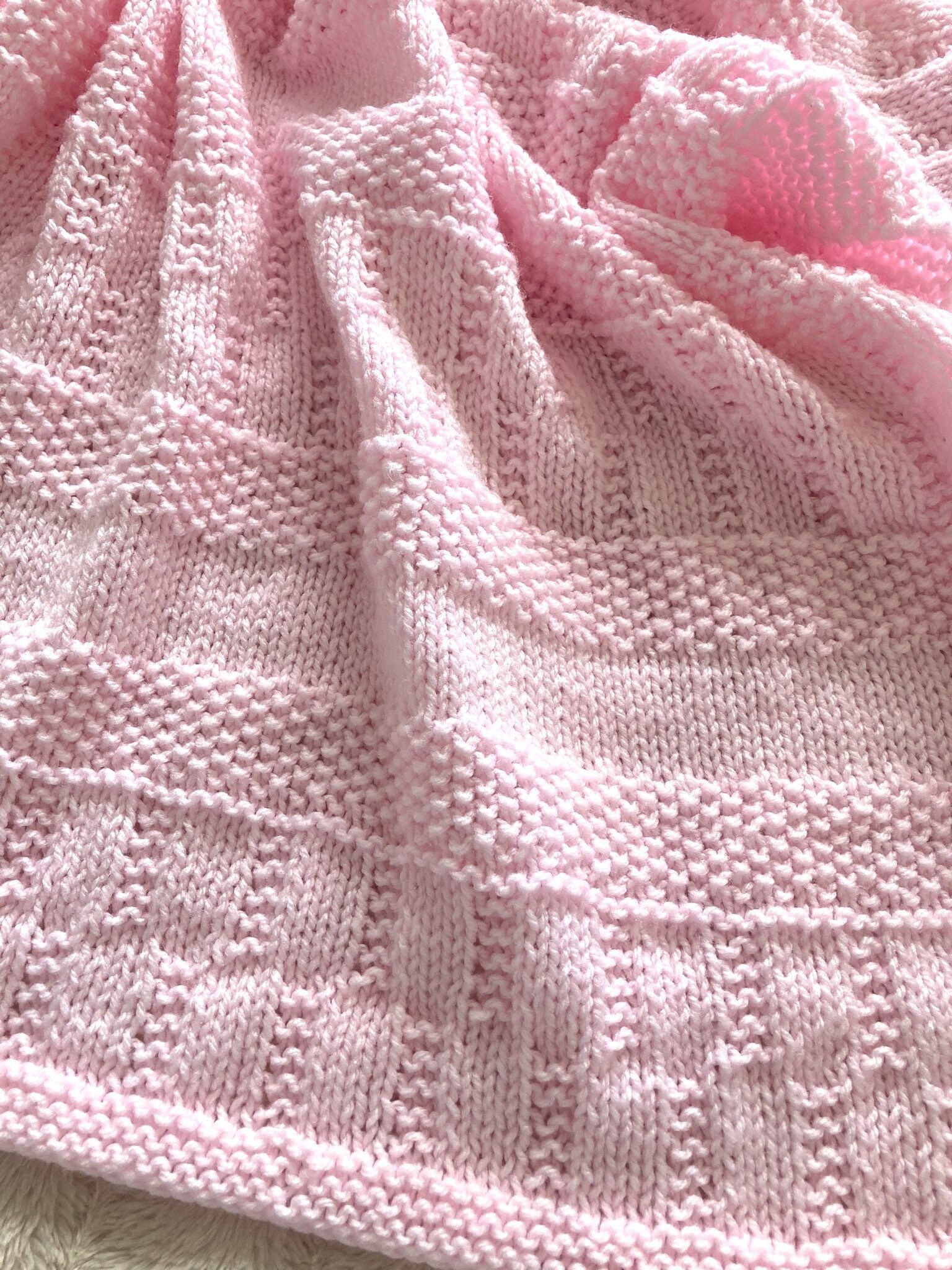 Knitting Pattern ~ Jemima Baby Blanket ~ ENGLISH ~ PDF Download - Etsy