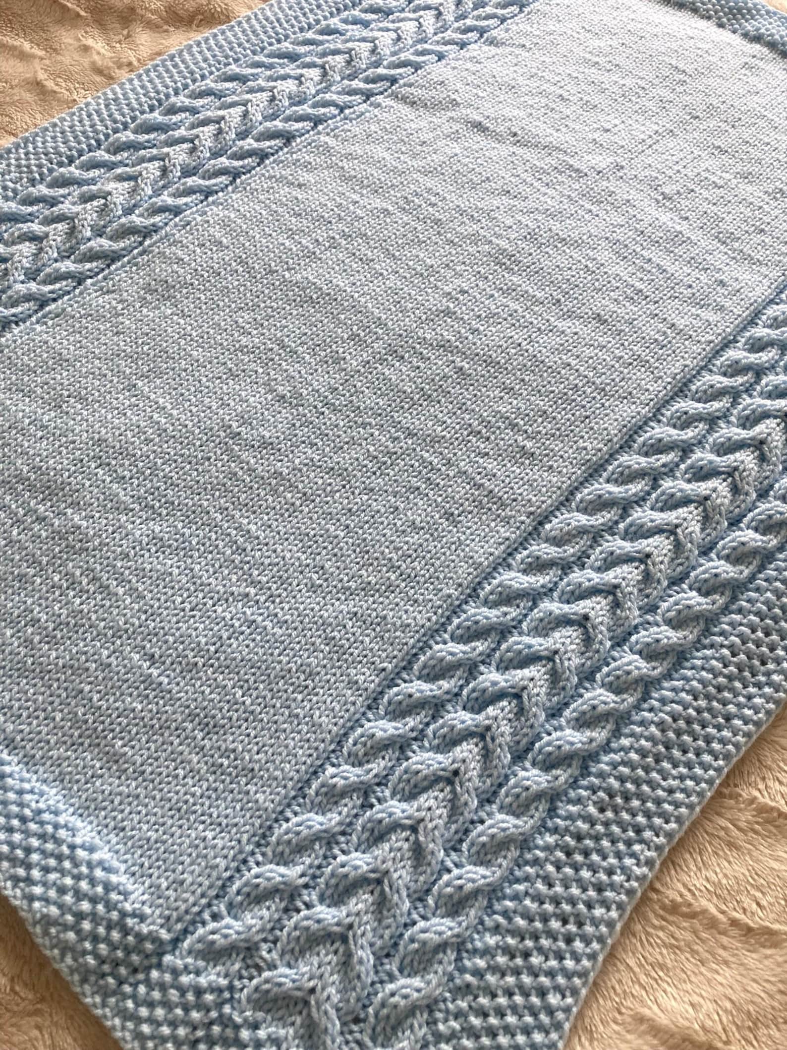Knitting Pattern ~ Leo Baby Blanket ~ Cable Design ~ ENGLISH ~ PDF ...