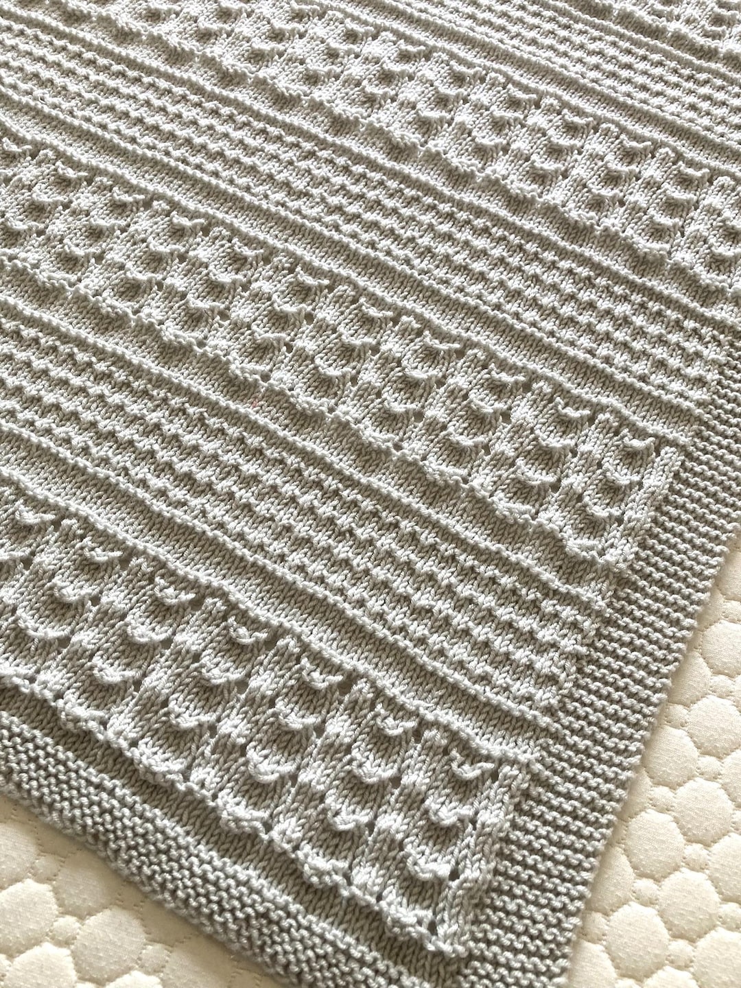 Knitting Pattern ~ Seren Baby Blanket ~ ENGLISH ~ PDF Download - Etsy