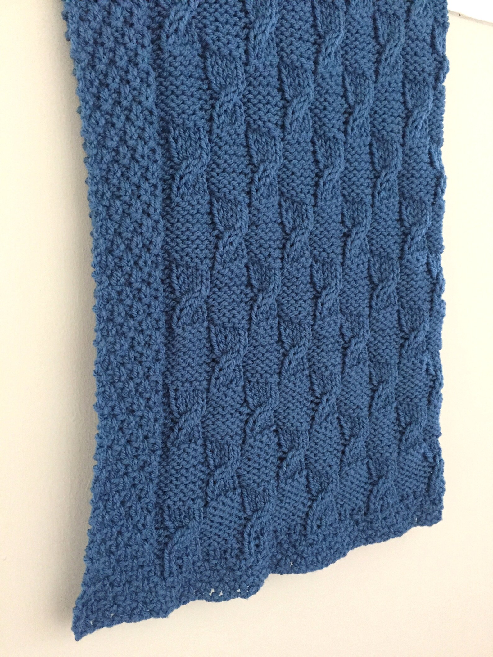 Knitting Pattern ~ Broken Cables Baby Blanket ~ENGLISH ~ PDF Download ...