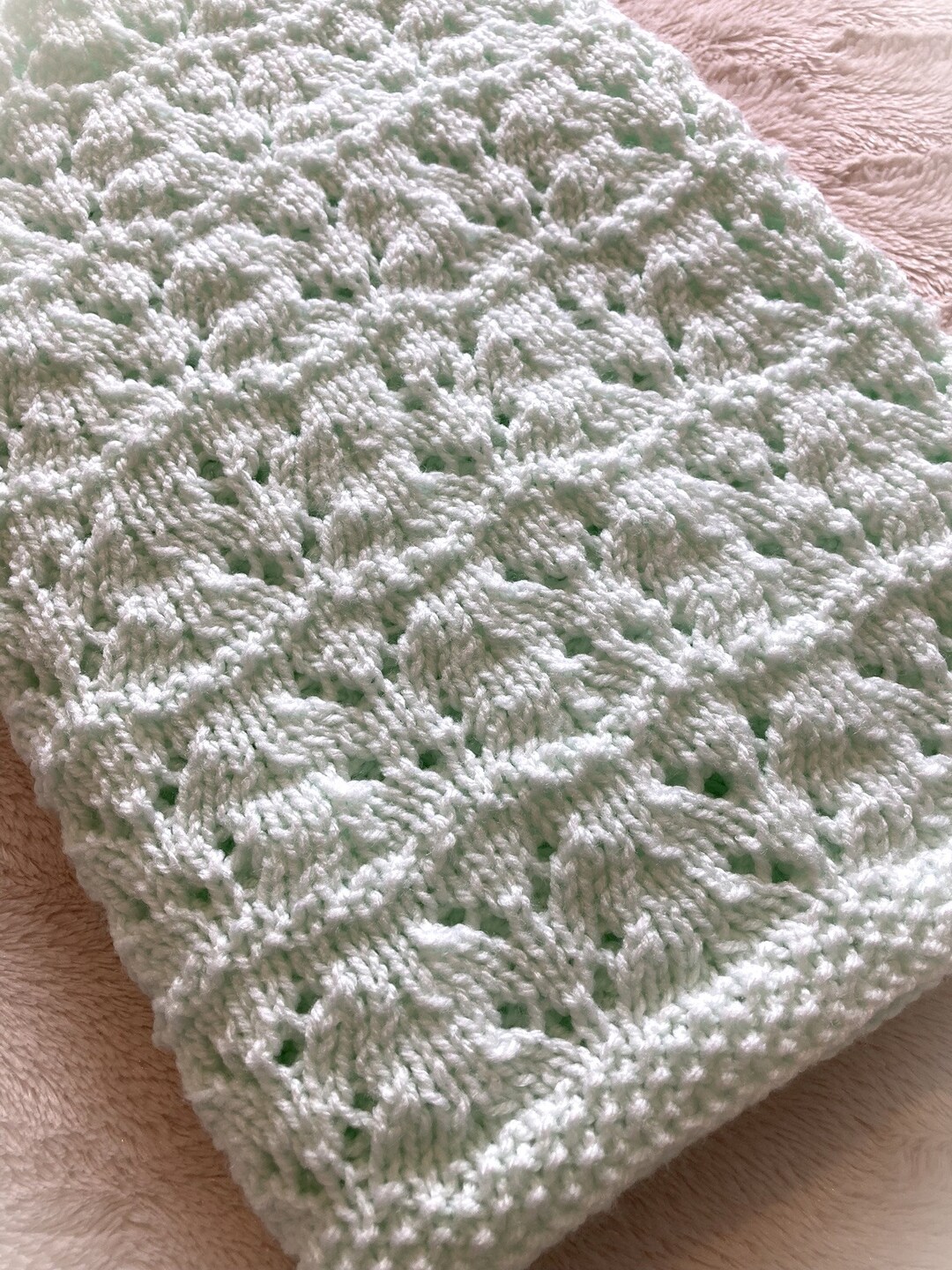 Knitting Pattern Audrey Baby Blanket in DK ENGLISH PDF Download - Etsy