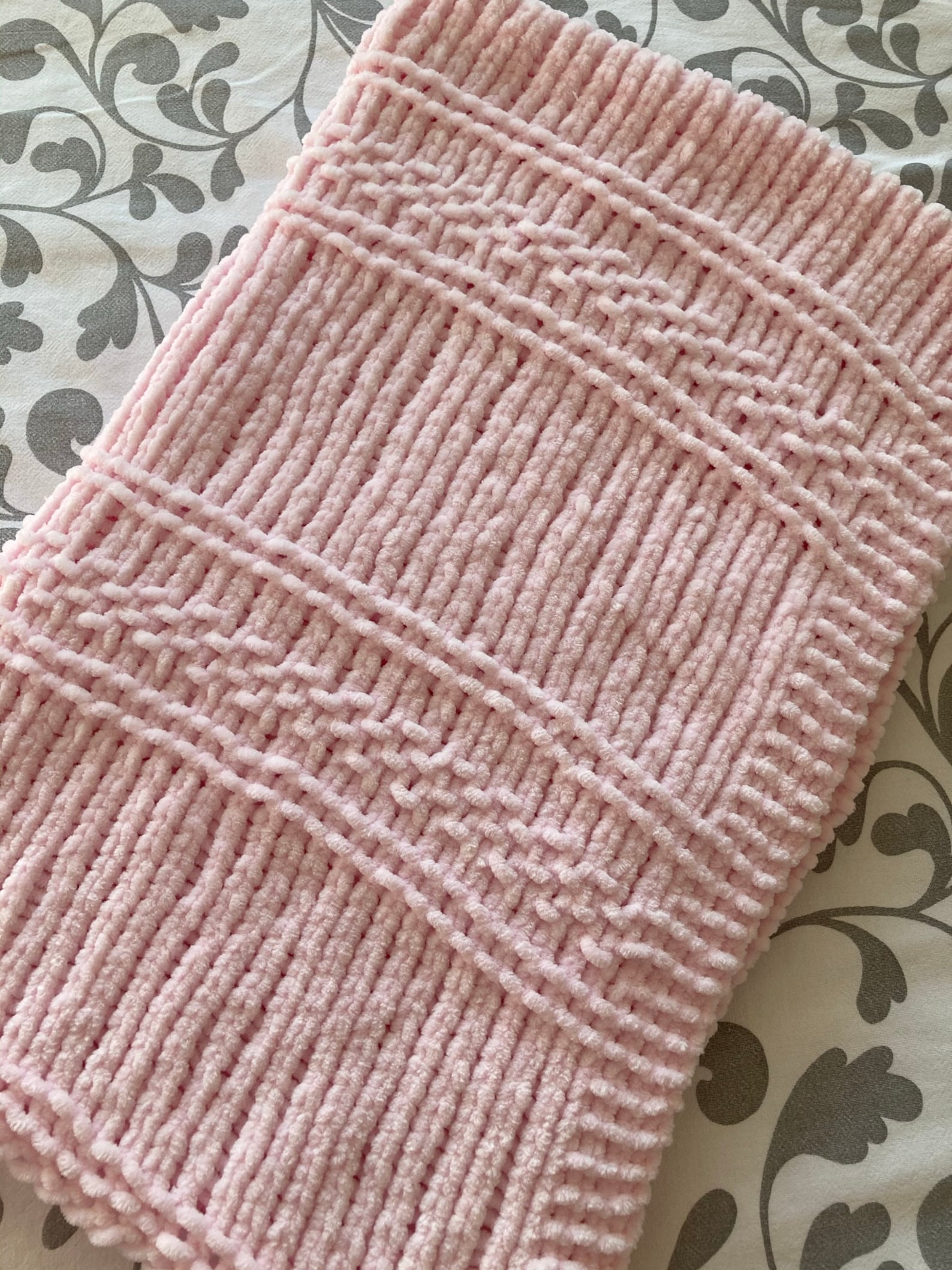 Knitting Pattern ~ Lightweight Chunky Baby Blanket ~ Easy Design ...