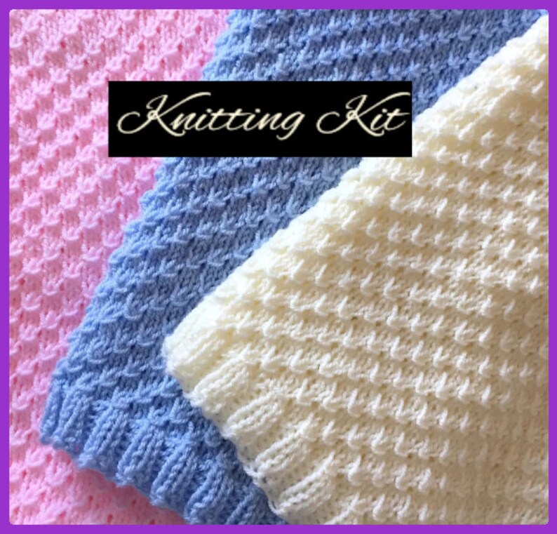 Baby Blanket Knitting Kit Freya Supersoft Baby Yarn - Etsy