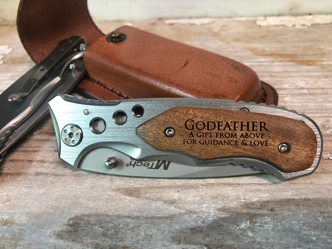 Personalized Godfather Pocket Knife - Baptism Gift for Padrino - Etsy