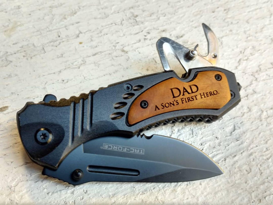 Engraved Pocket Knife: Superhero Dad Gift, Son's First Hero - Etsy