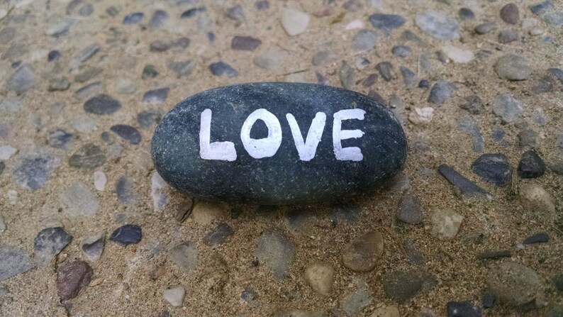 Love Stone, Beach Stone Notes, Small - Etsy