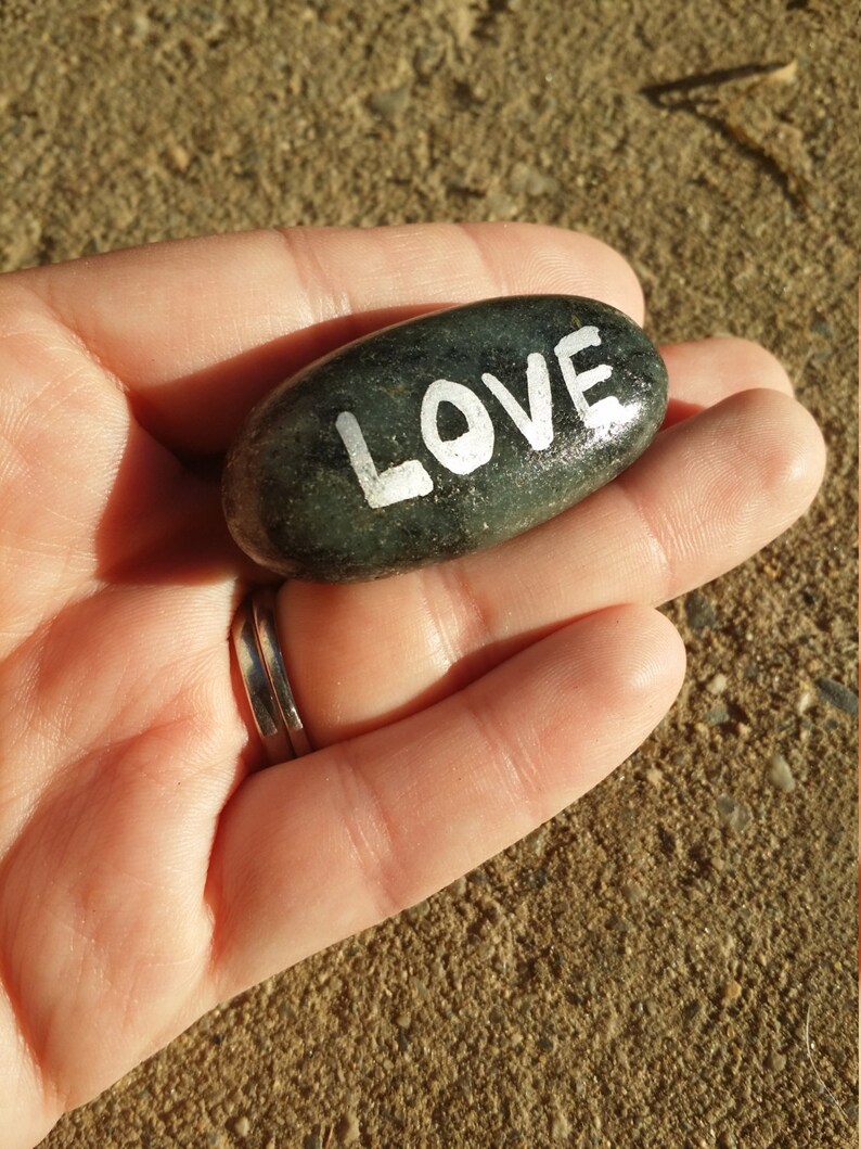Love Stone, Beach Stone Notes, Small - Etsy