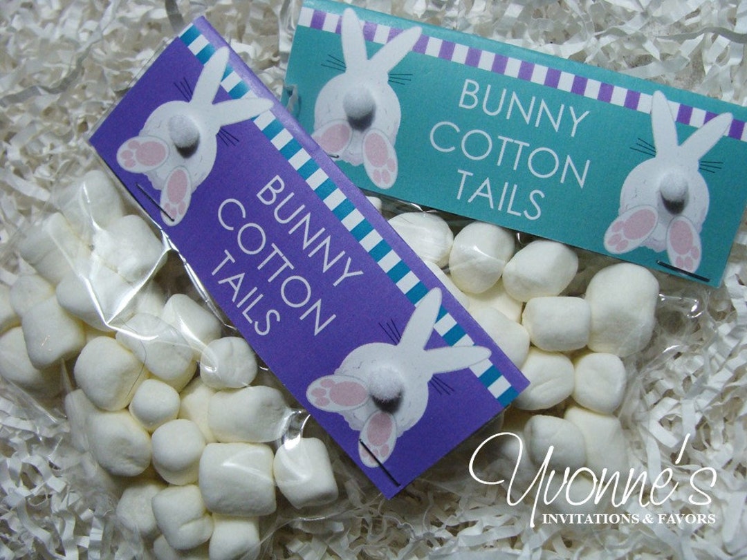 Easter Bunny Treat Goody Bags-easter Basket Filler-easter Bunny Tail ...