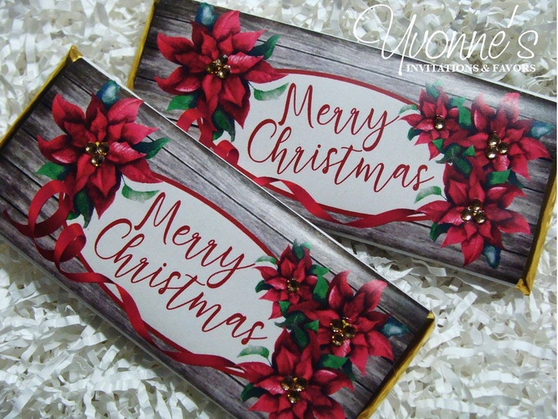 Christmas Candy Bar Wrappers for Chocolate Bar | Etsy