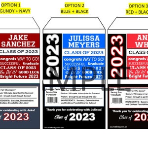 Graduation Gum Party Favors /wrappers - Gum Favors Assembled for High ...