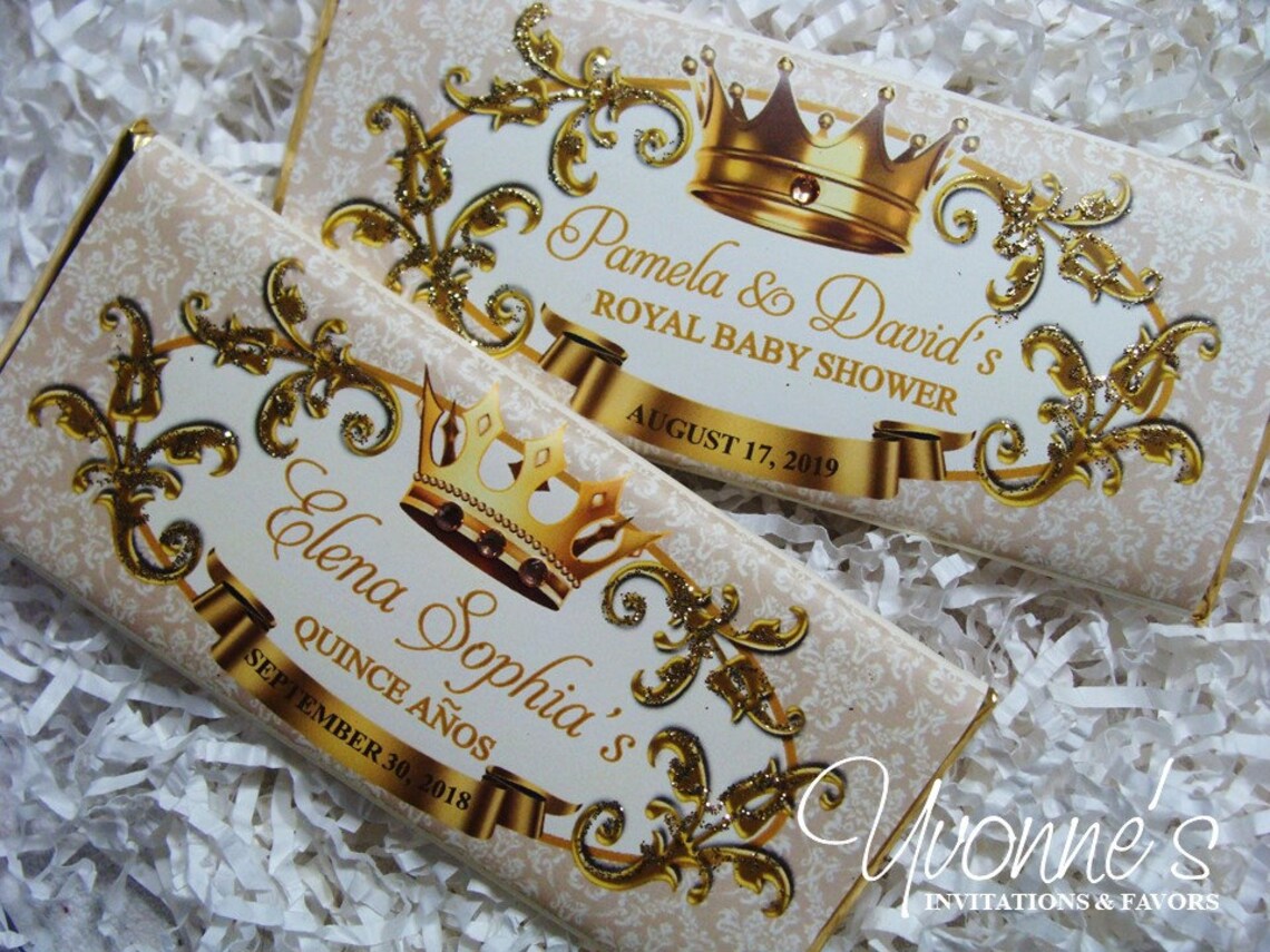 Princess-royal Baby Prince Candy Bars Assembled or Wrappers Only ...