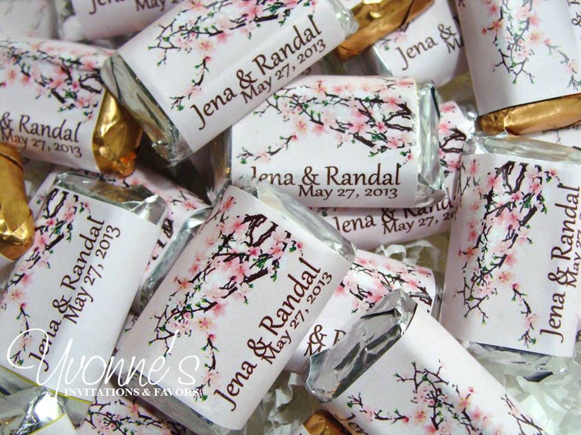 Bridal Shower Wedding/shower Mini Candy Bar Wrappers - Miniature ...