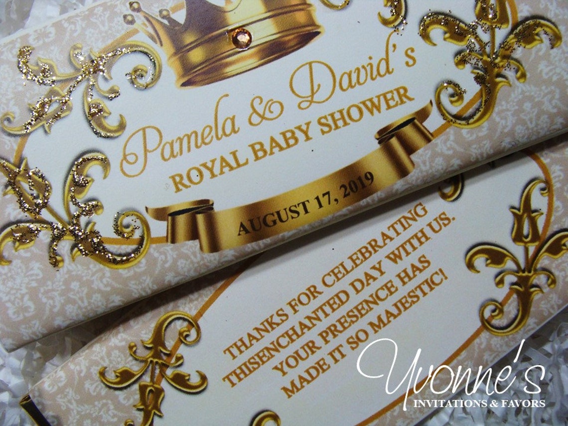 Princess-royal Baby Prince Candy Bars Assembled or Wrappers Only ...