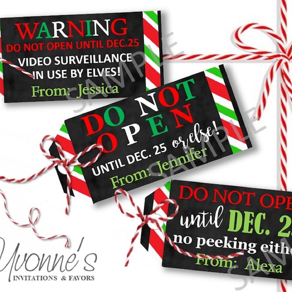 Do Not Open Until - Etsy