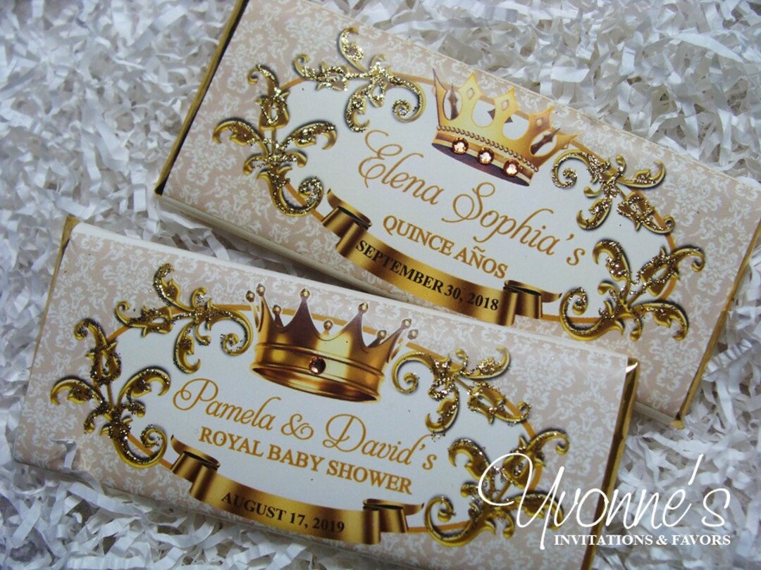 Princess-royal Baby Prince Candy Bars Assembled or Wrappers Only ...
