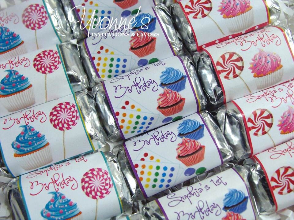 Candy Shop/sweet Shoppe Mini Candy Bar Wrappers-miniature - Etsy
