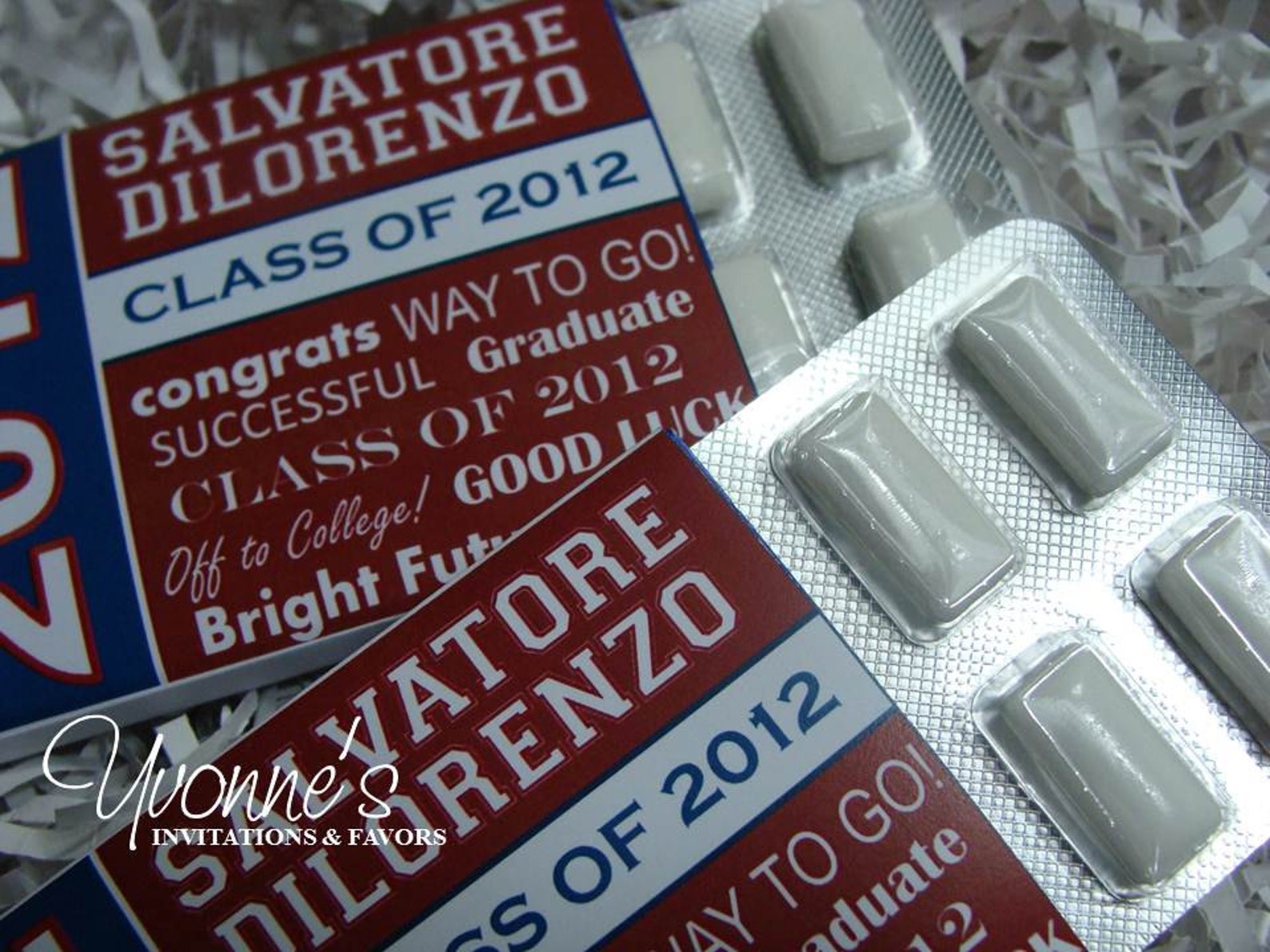 Graduation Gum Party Favors /wrappers Gum Favors Assembled - Etsy