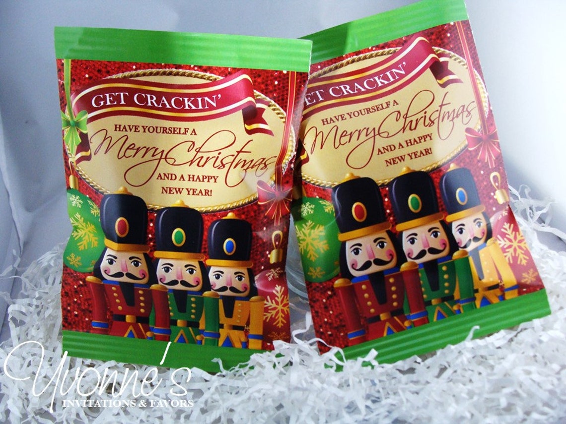 Christmas Nutcracker Chip Bags-xmas Party Favors-holiday Goody - Etsy