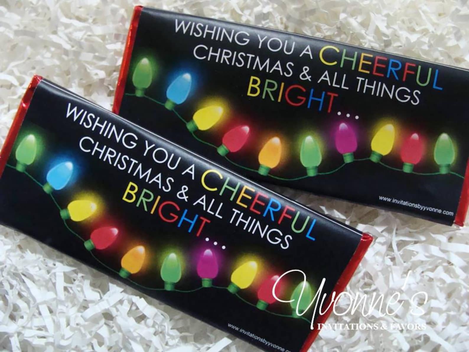 Christmas Candy Bar Wrappers for Chocolate Bar Favors-xmastree - Etsy