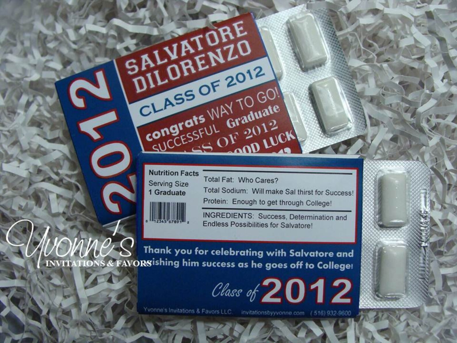 Graduation Gum Party Favors /wrappers Gum Favors Assembled - Etsy