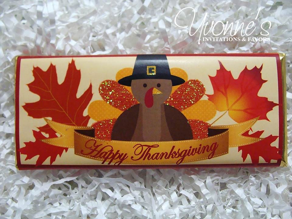 Thanksgiving Candy Bar Wrappers for Chocolate Bar - Etsy