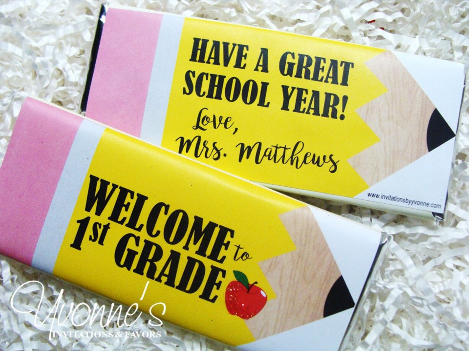 Back to School-first Day of School Gift-candy Bar Wrappers Assembled ...