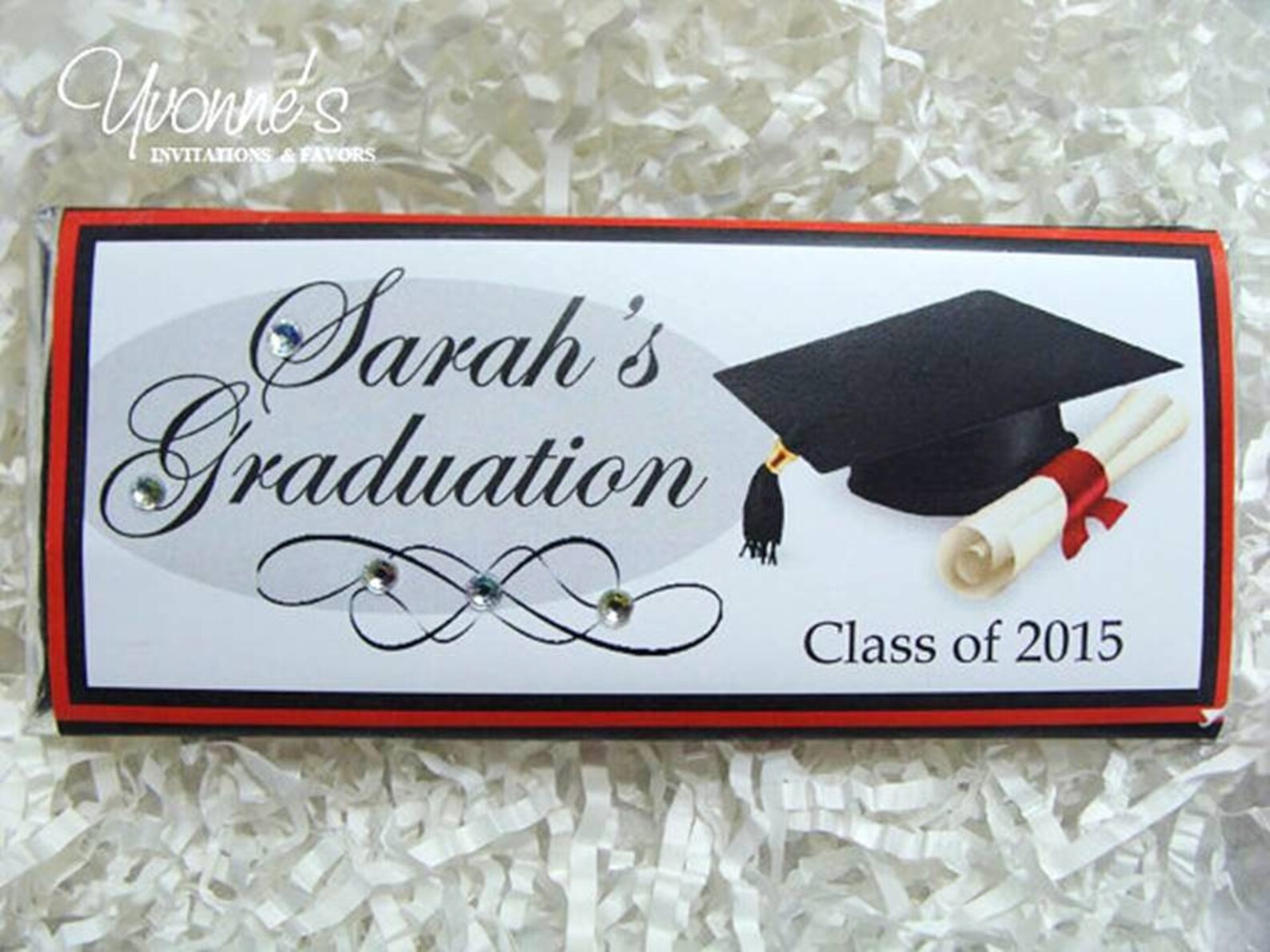 Graduation Candy Bar Wrappers - Chocolate Bar Favors - Class of 2019 ...