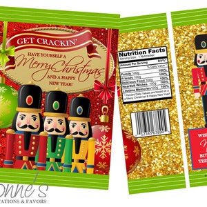 Christmas Nutcracker Chip Bags-xmas Party Favors-holiday Goody Treat ...