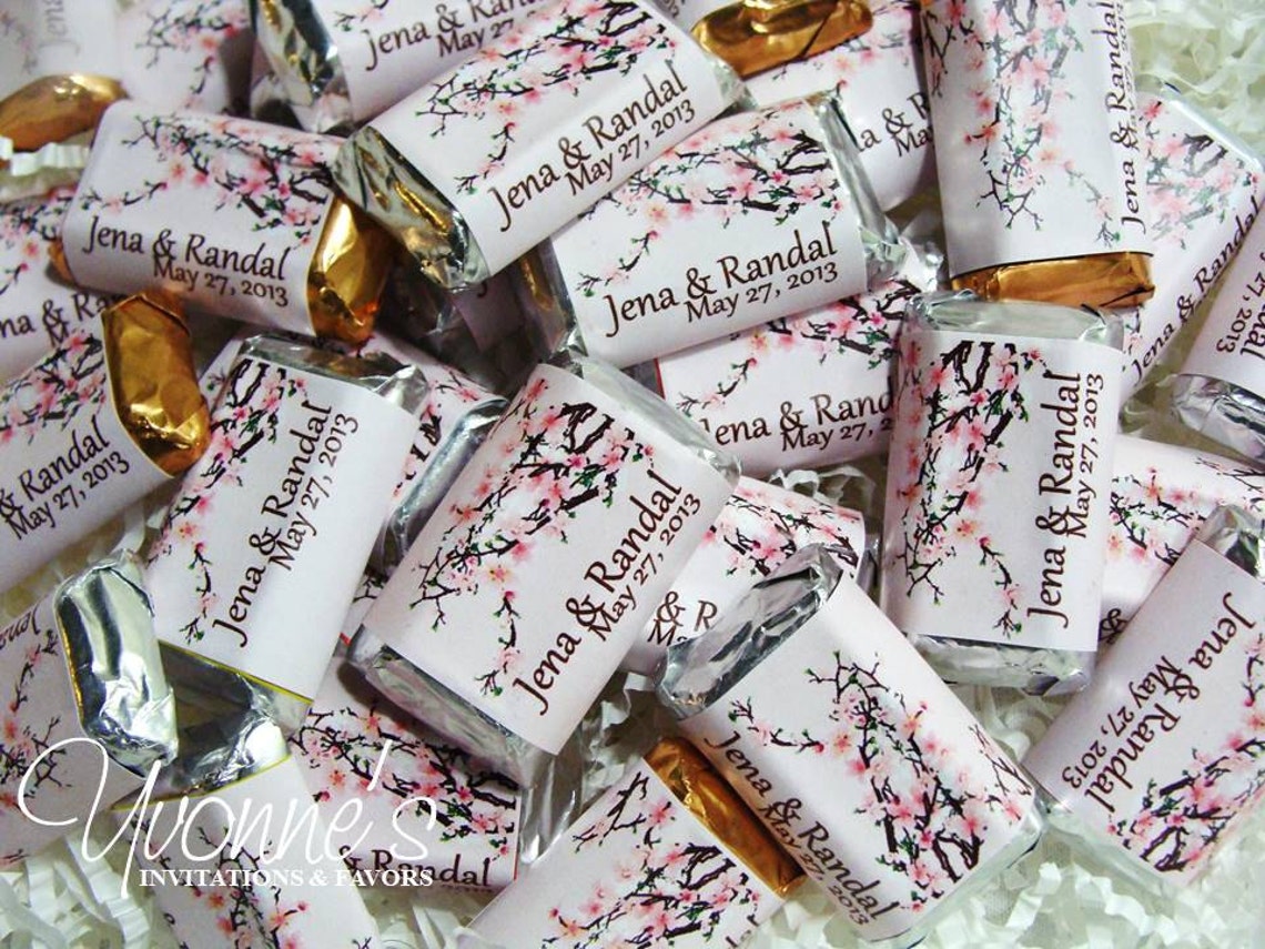 Bridal Shower Wedding/shower Mini Candy Bar Wrappers - Miniature ...