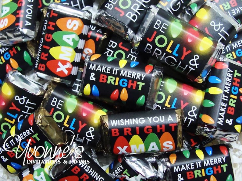 Christmas Mini Candy Bars-assembled Miniature Chocolate Bar - Etsy