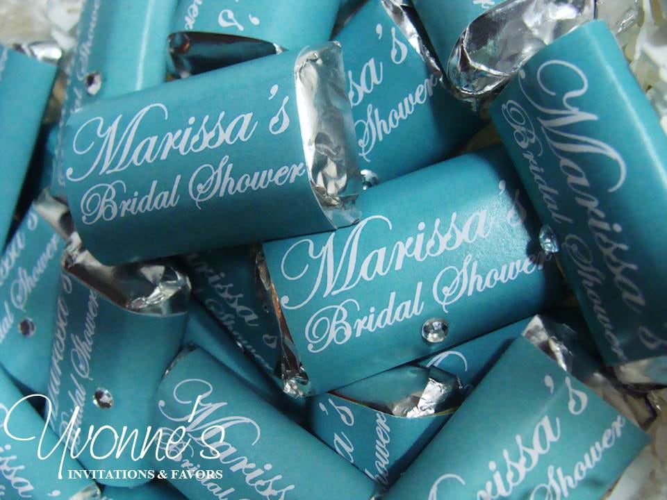 Aqua Blue Teal Bling Mini Candy Bar Wrappers Miniature - Etsy