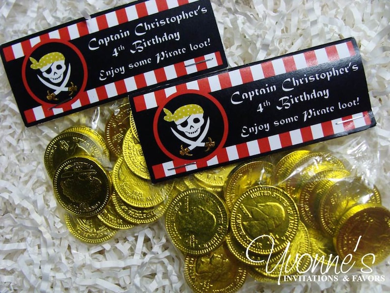 Pirate Birthday Party Goody Treat Bags for Child Boy - Etsy