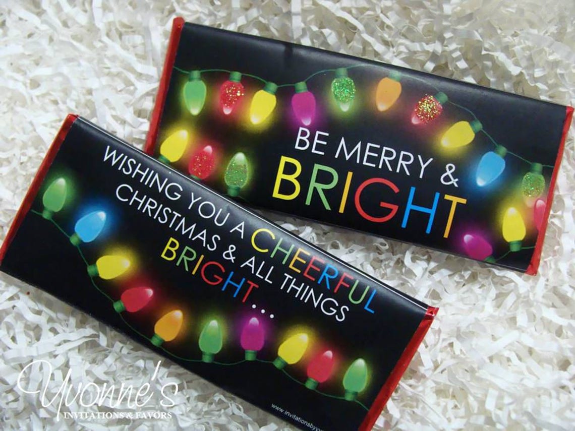 Christmas Candy Bar Wrappers for Chocolate Bar Favors-xmastree - Etsy