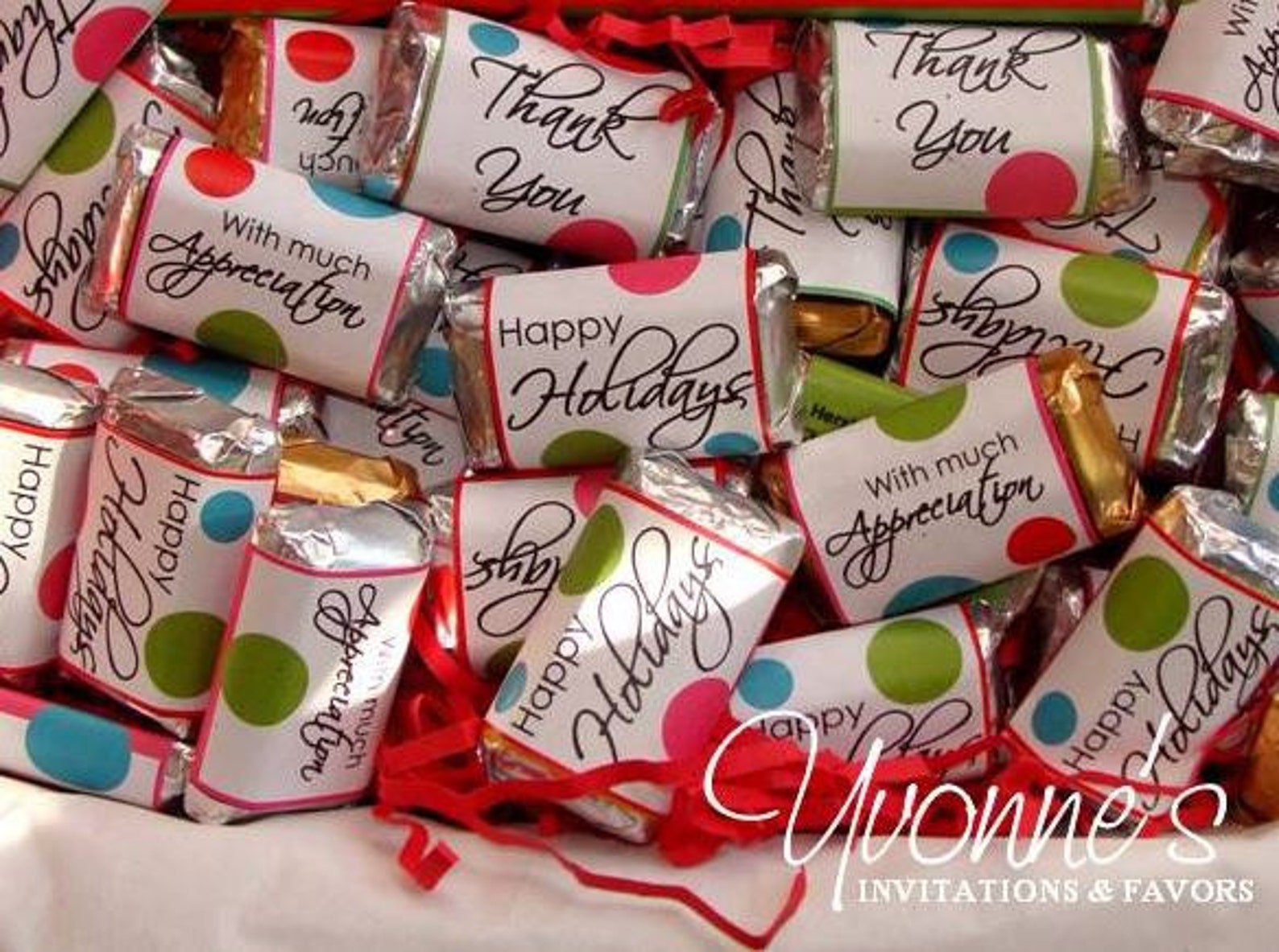 Christmas Mini Candy Bar Wrappers for Mini Chocolate Bar - Etsy