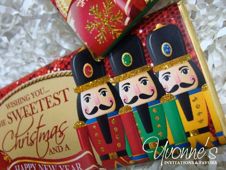 Christmas Nutcracker Candy Bar Wrappers for Chocolate | Etsy