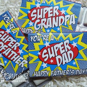 Super Hero Birthday Party Favors-father's Day Favors/gum Favors ...