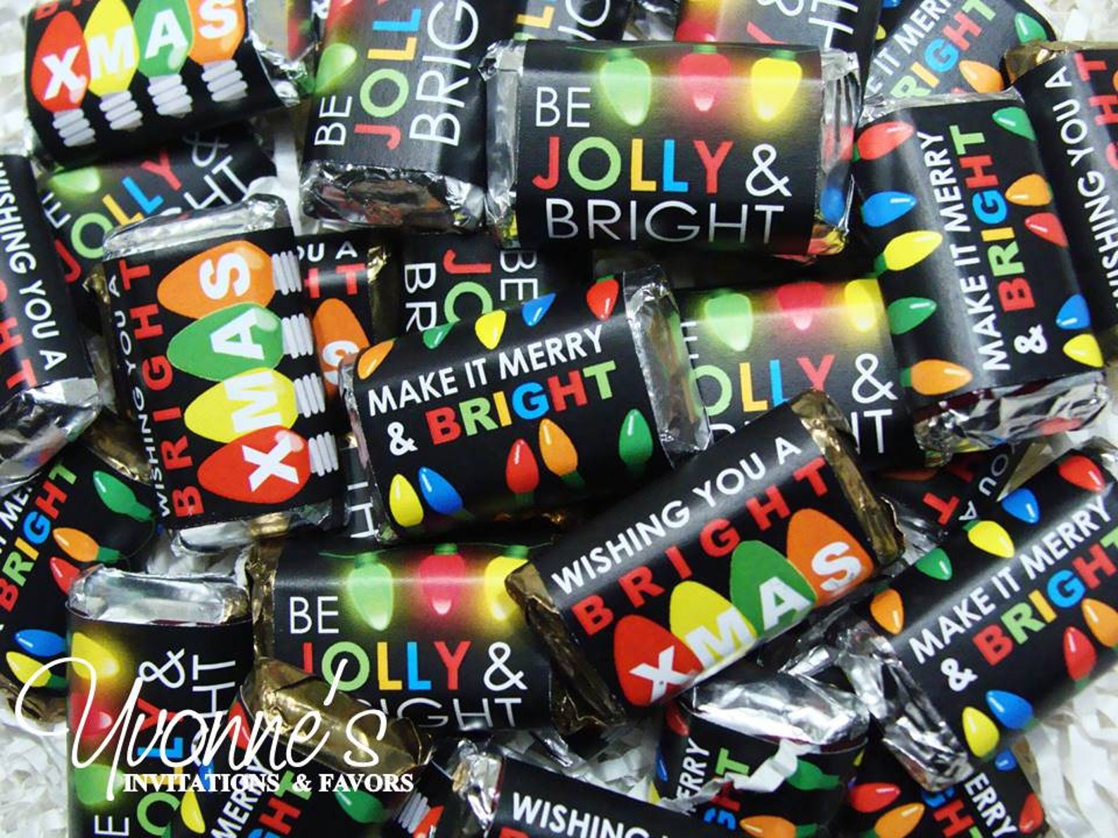 Christmas Mini Candy Bars-assembled Miniature Chocolate Bar - Etsy