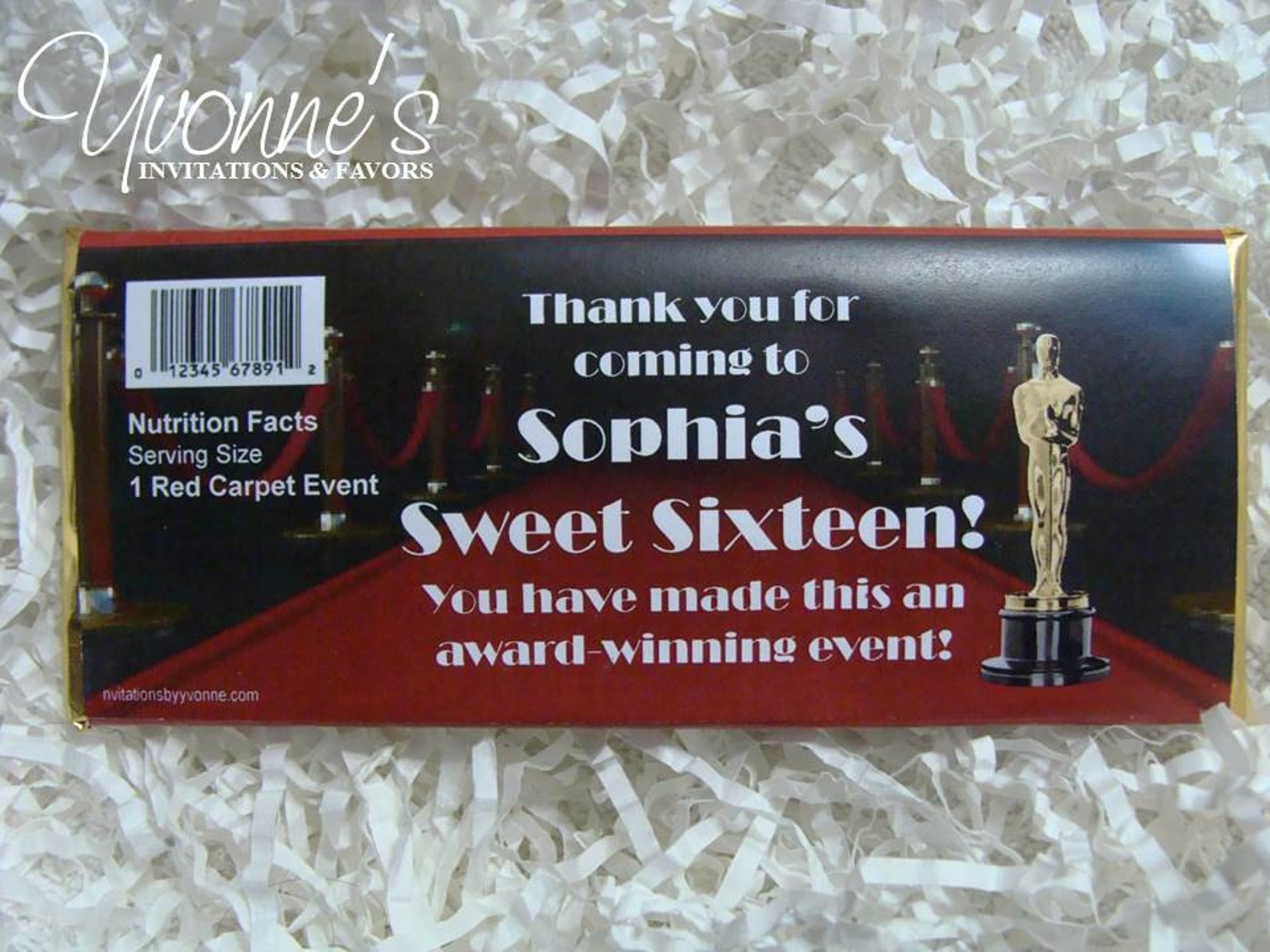 Hollywood Red Carpet VIP Candy Bar Wrappers Assembled With - Etsy