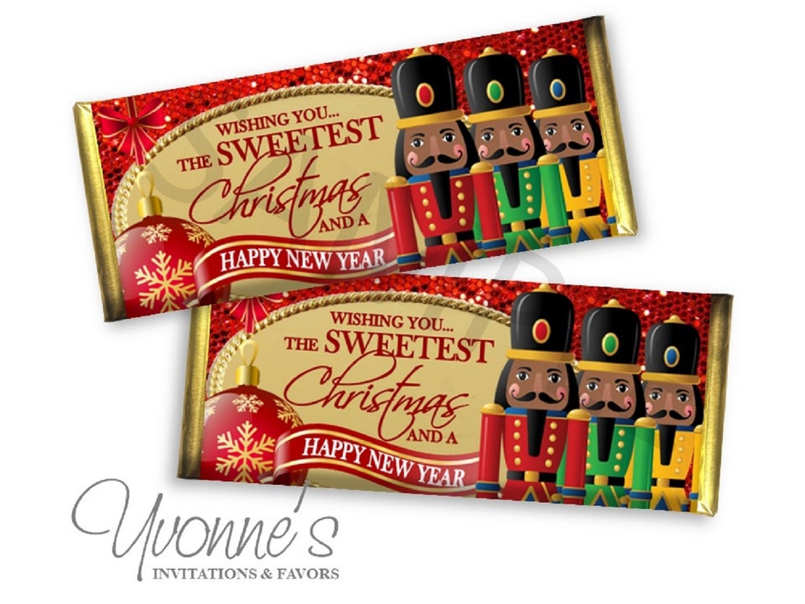 Nutcracker African American-ethnic Candy Bar Wrappers for Chocolate ...