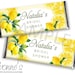 Lemon Shower Candy Bar Wrappers for Chocolate Bars-lemon Theme for ...