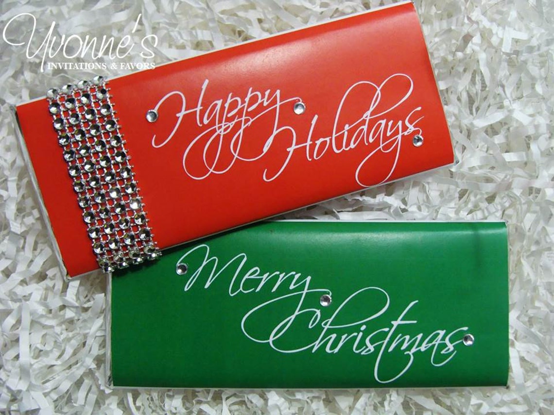 Christmas Candy Bar Wrappers for Chocolate Bar Party - Etsy