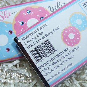 Gender Reveal Candy Bar Wrappers Assembled With Chocolate-party Favors ...